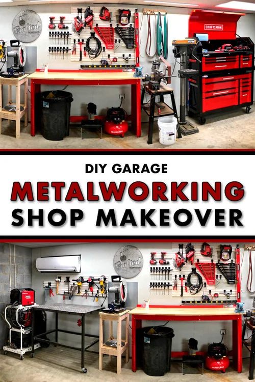 DIY Garage Metalworking Shop Makeover and Organization — Crafted Workshop