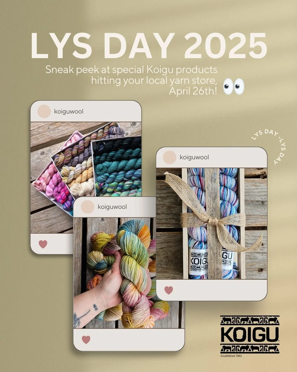 Preparing for Local Yarn Store Day 2026 — Koigu