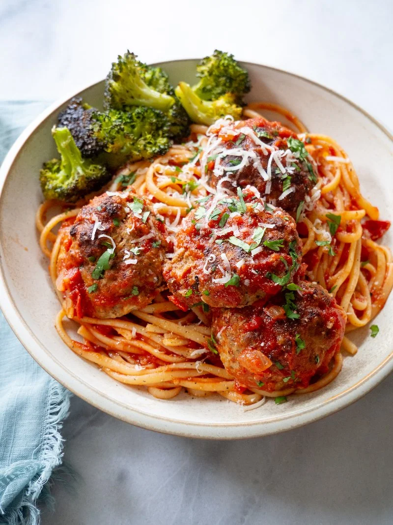 Spaghetti and Spicy Meatballs Recipe — Registered Dietitian Columbia SC ...