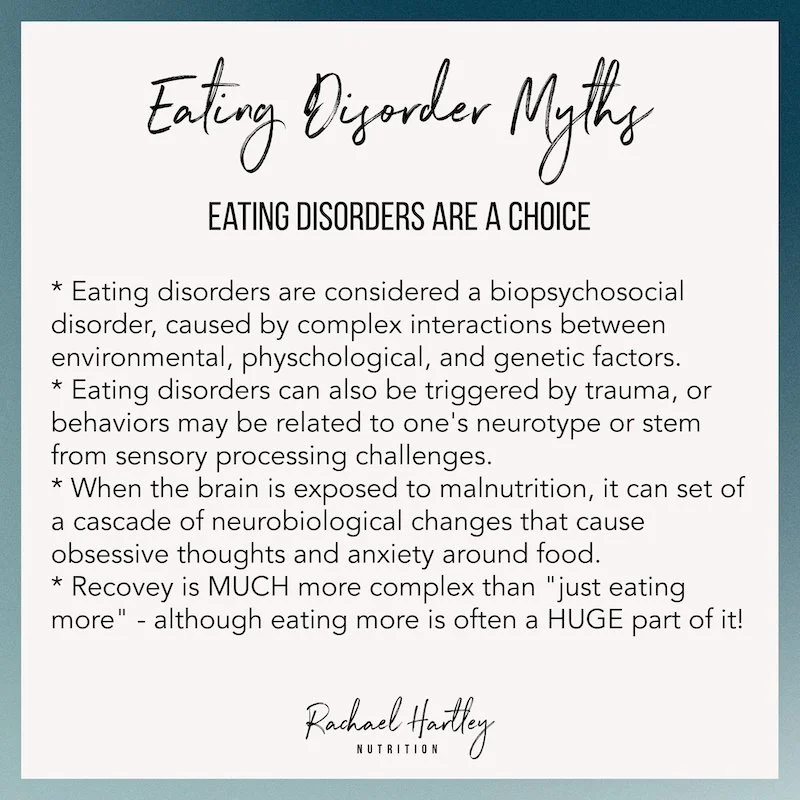 Busting Common Eating Disorder Myths — Registered Dietitian Columbia SC ...