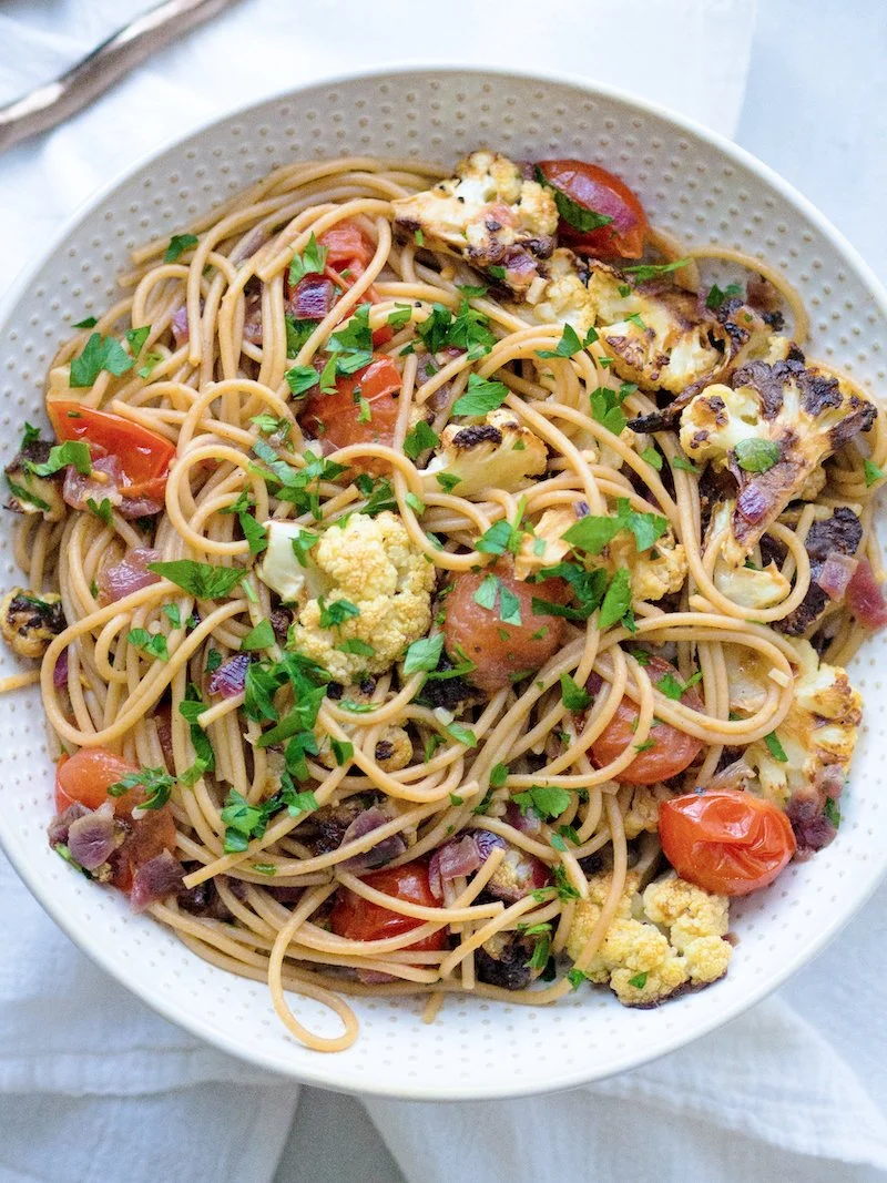 Roasted Cauliflower Pasta with Browned Butter Sauce — Registered ...
