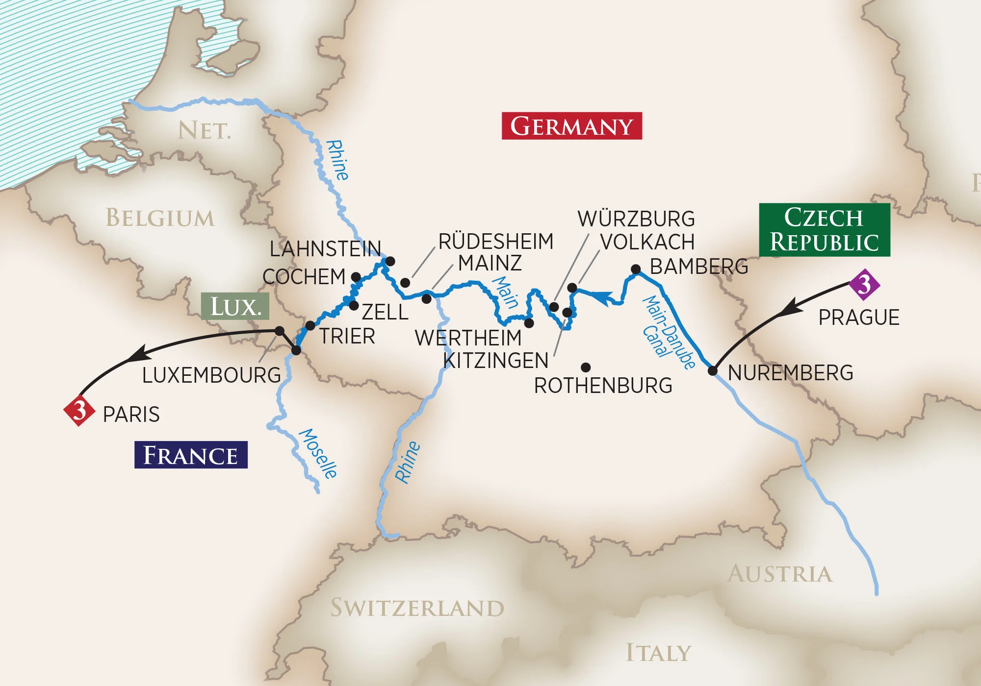 AmaWaterways New Emphasis on the Moselle and Main Rivers--Part 1 of 2 ...