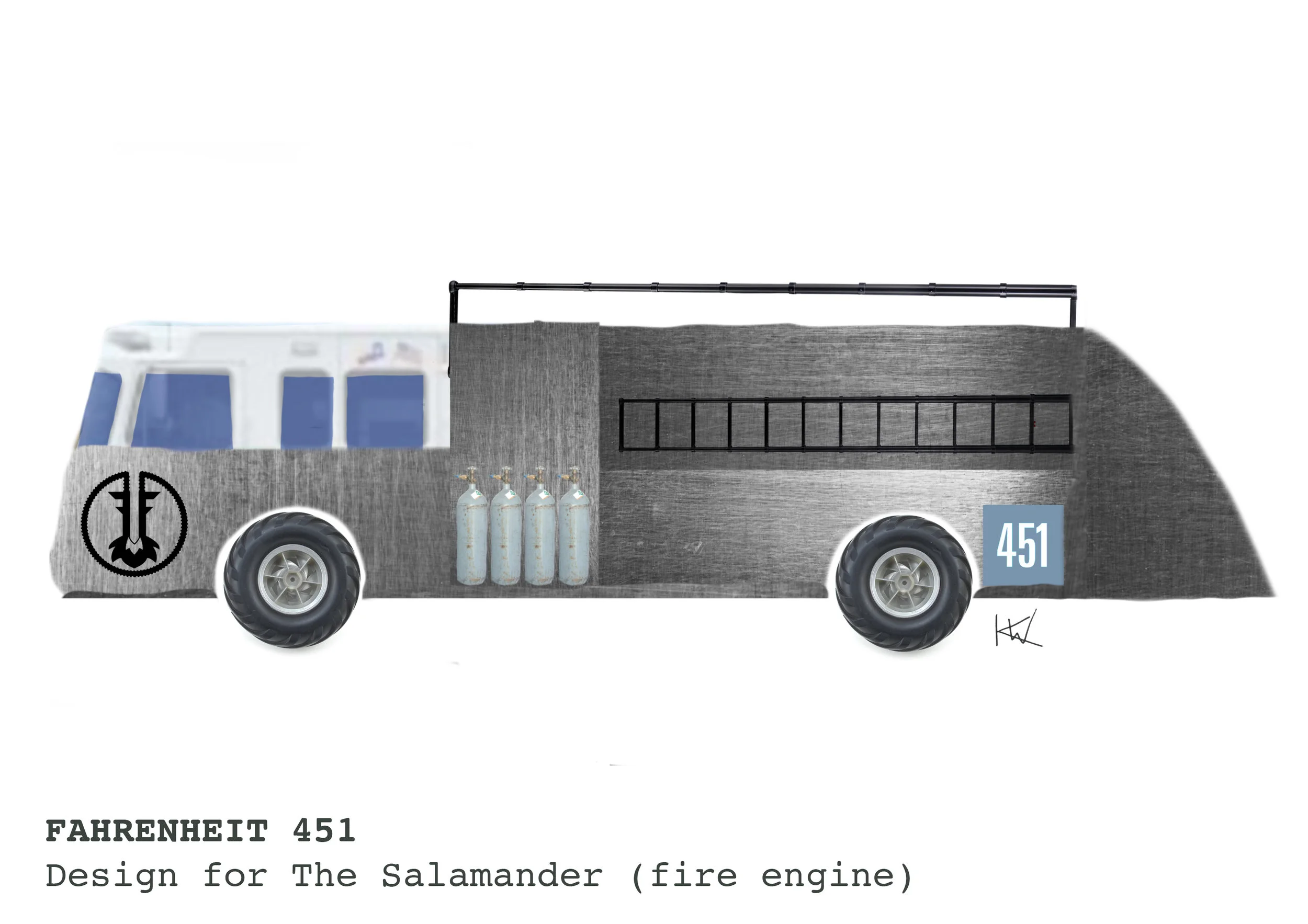 Fahrenheit 451 Salamander Logo