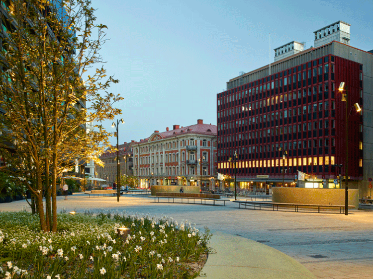 Stockholm square creates a meeting place in the city — LANDSCAPE ...