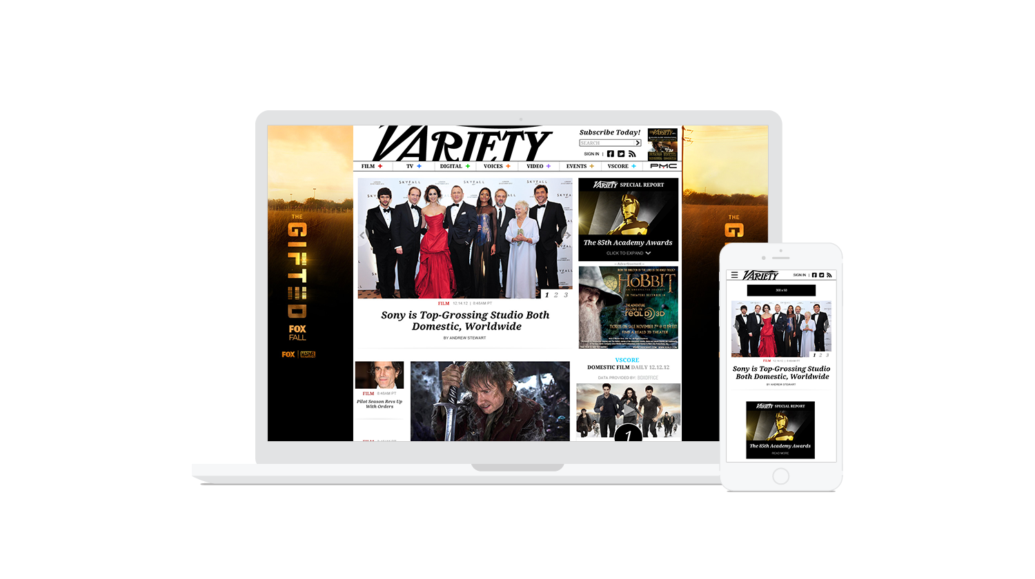 Variety Magazine Responsive Website — Mark Girgis