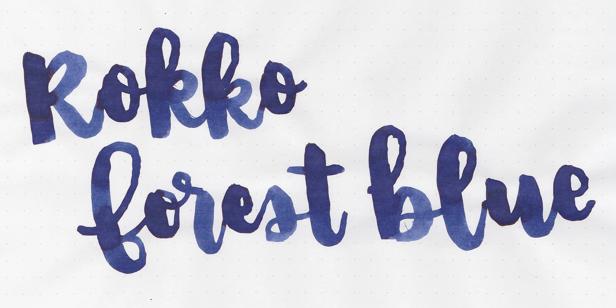 Ink Review #1740: Kobe 70 Rokko Forest Blue — Mountain of Ink