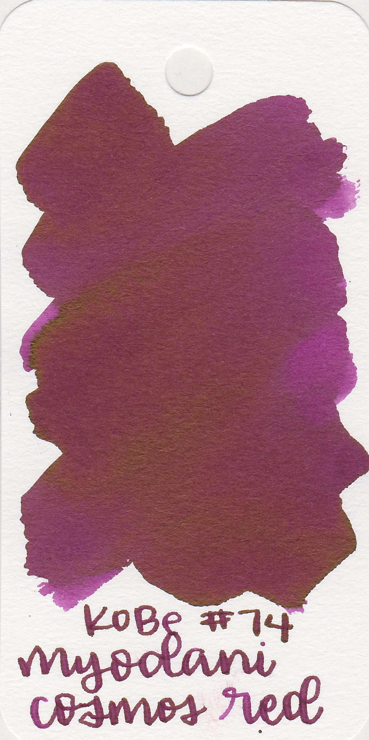 Ink Review #1976: Kobe Myodani Cosmos Red — Mountain of Ink