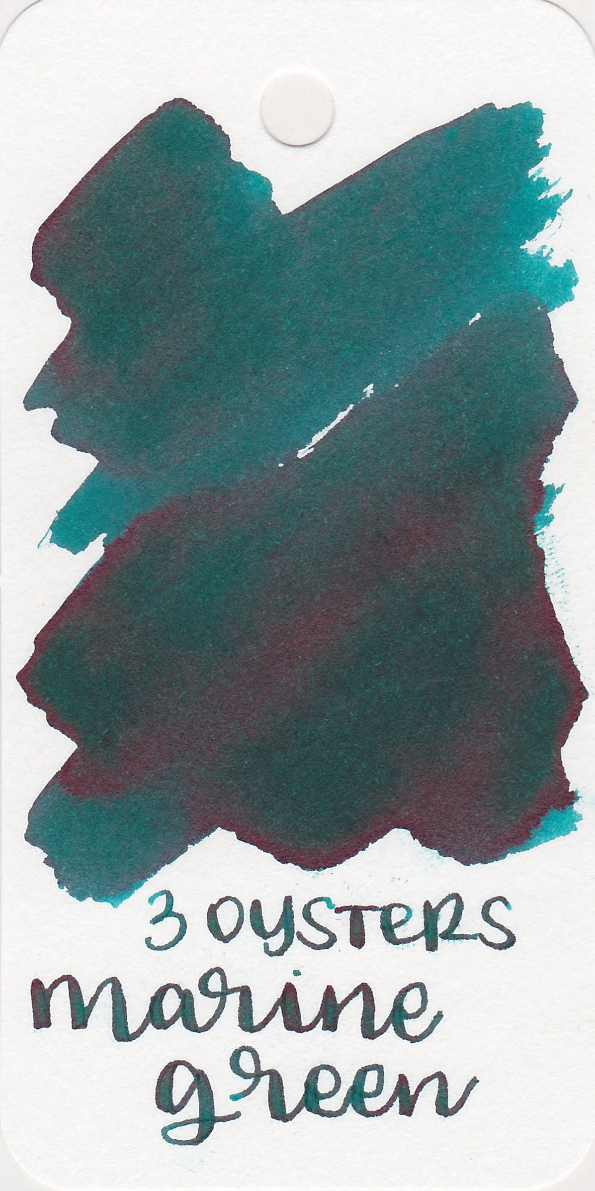 Ink Review #2223: 3 Oysters Marine Green — Mountain of Ink