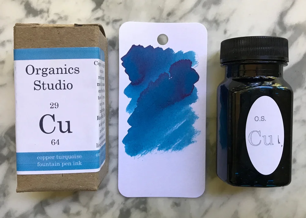 Ink Review: Organics Studio Copper Turquoise — Mountain of Ink