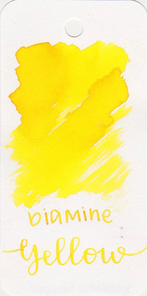 Ink Review: Diamine Yellow — Mountain of Ink