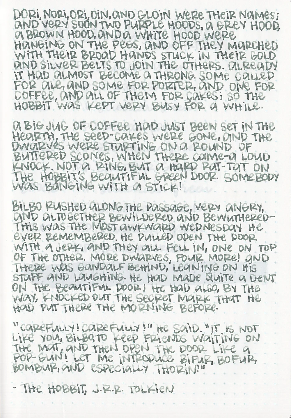 Ink Review: Papier Plume Streetcar Green — Mountain of Ink