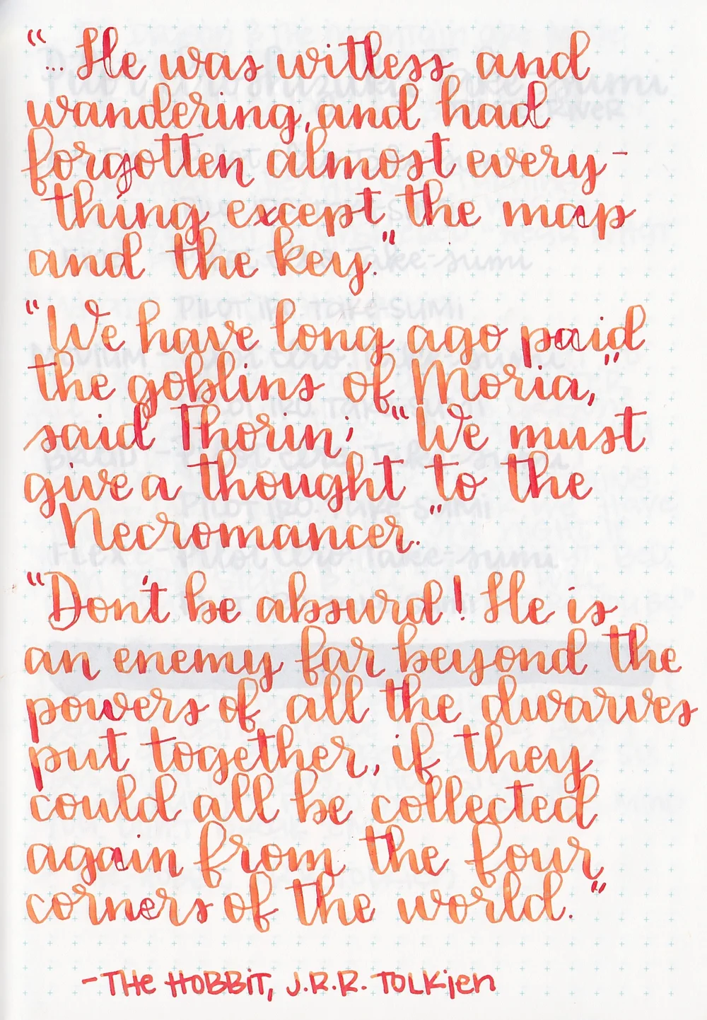 Ink Review #101: Diamine Pumpkin — Mountain of Ink