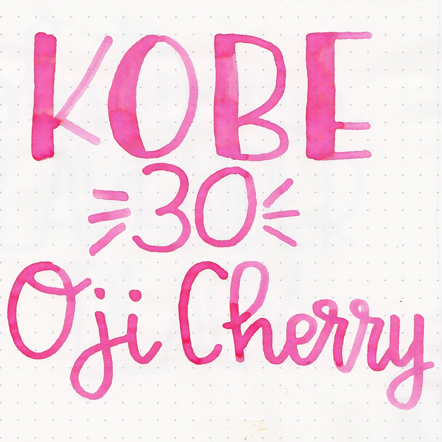 Ink Review #95: Kobe 30 Oji Cherrry — Mountain of Ink