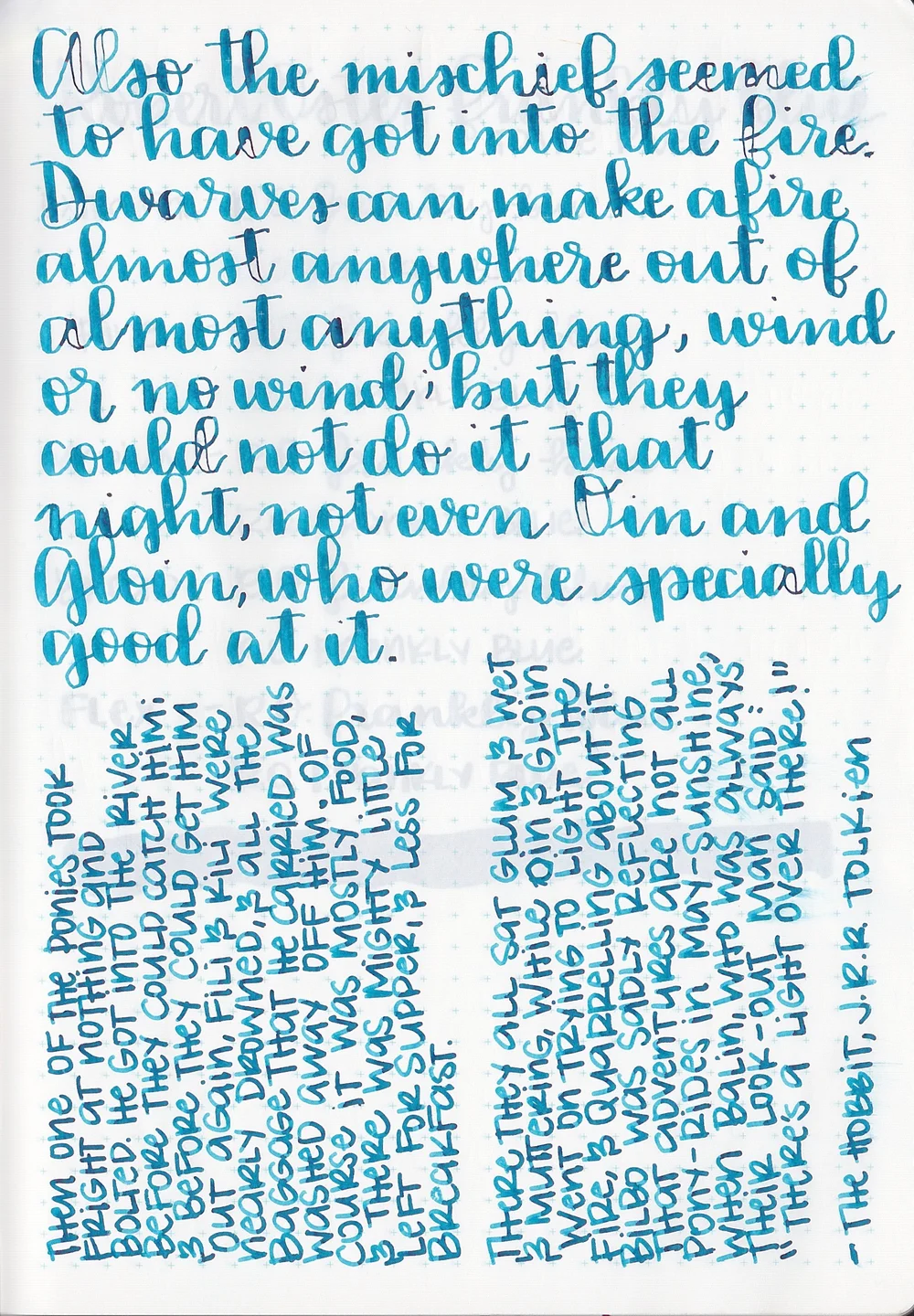 Ink Review #107: Robert Oster Frankly Blue — Mountain of Ink