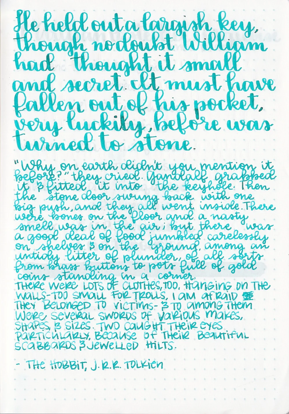 Ink Review #130: L'Artisan Pastellier Turquoise — Mountain of Ink