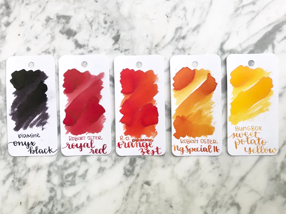 Ink Palette: Red Pumpkins — Mountain of Ink