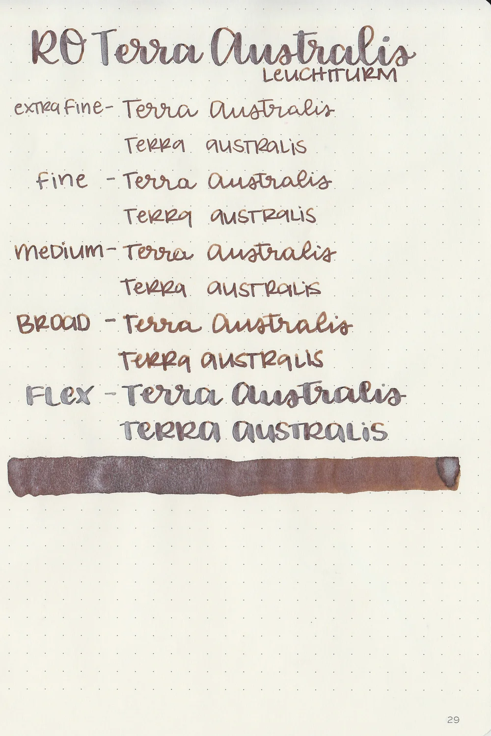 Ink Review #223: Robert Oster Terra Australis — Mountain of Ink