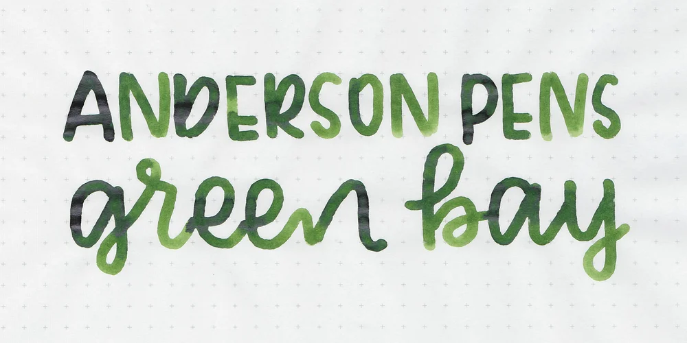 Ink Review #239: Anderson Pens Green Bay — Mountain of Ink