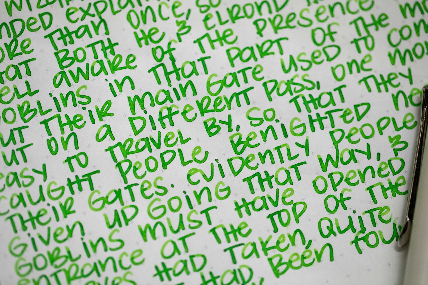 Ink Review #243: Robert Oster Green Green — Mountain of Ink