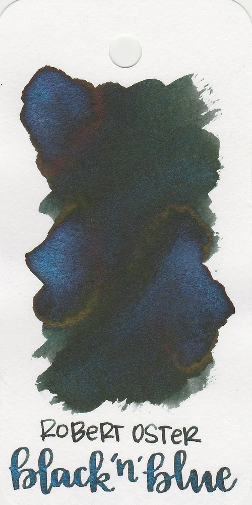 Ink Review #381: Robert Oster Black 'N' Blue — Mountain of Ink