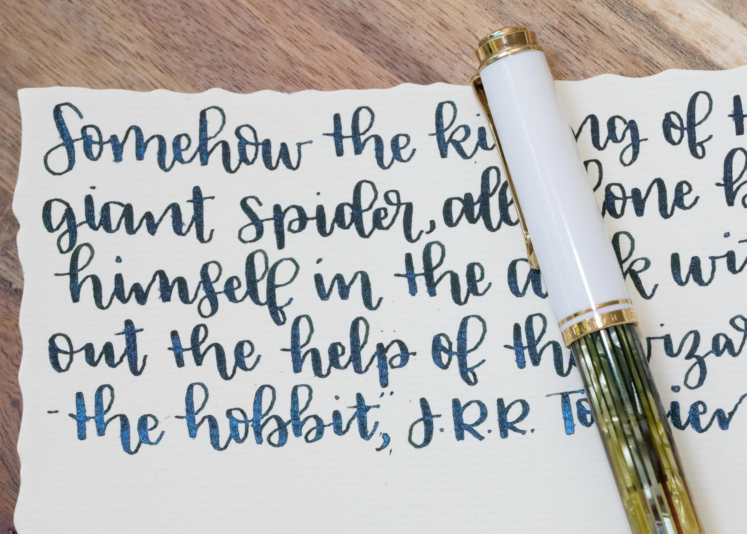 Ink Review #381: Robert Oster Black 'N' Blue — Mountain of Ink