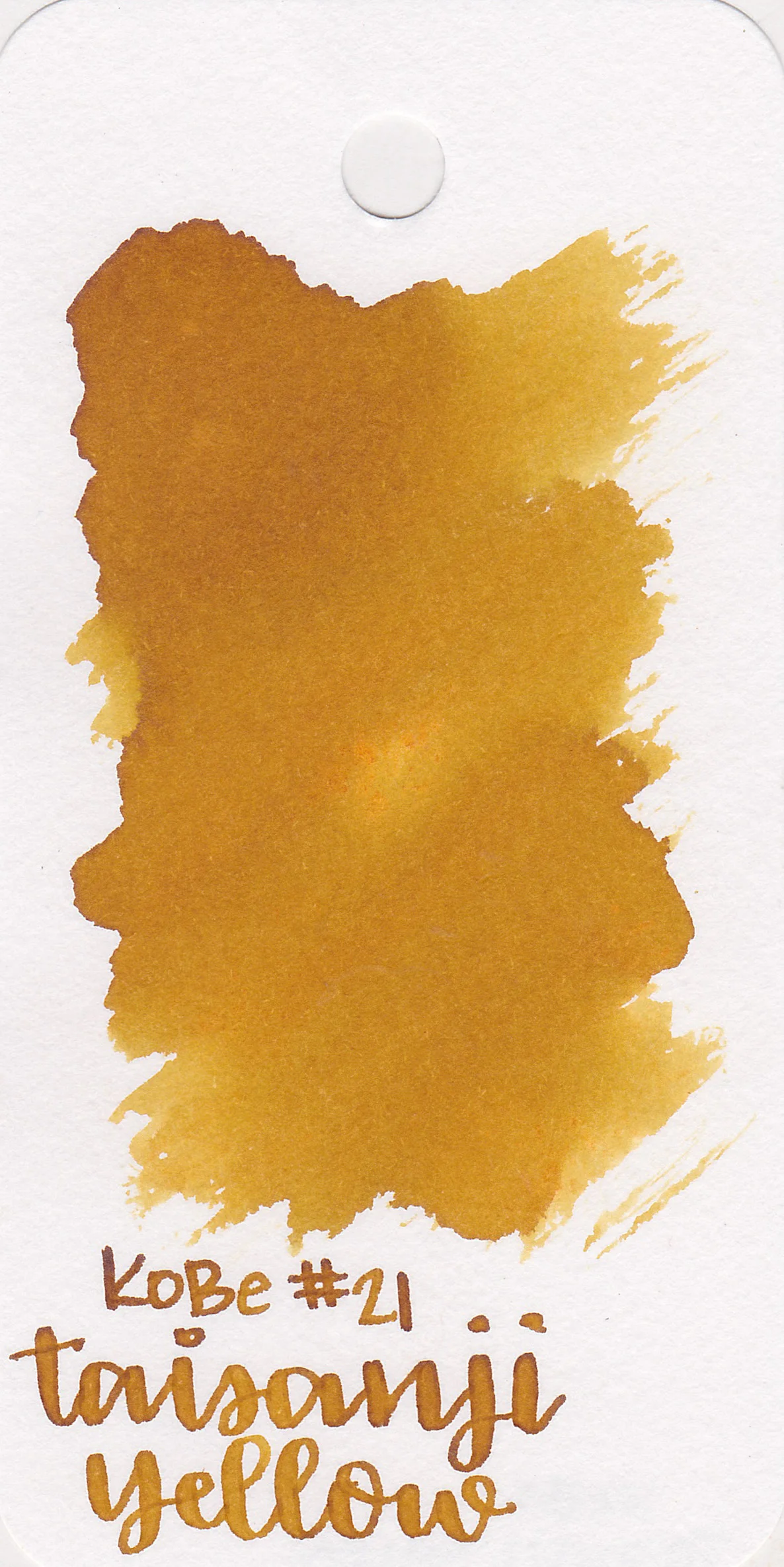 Ink Review #509: Kobe 21 Taisanji Yellow — Mountain of Ink
