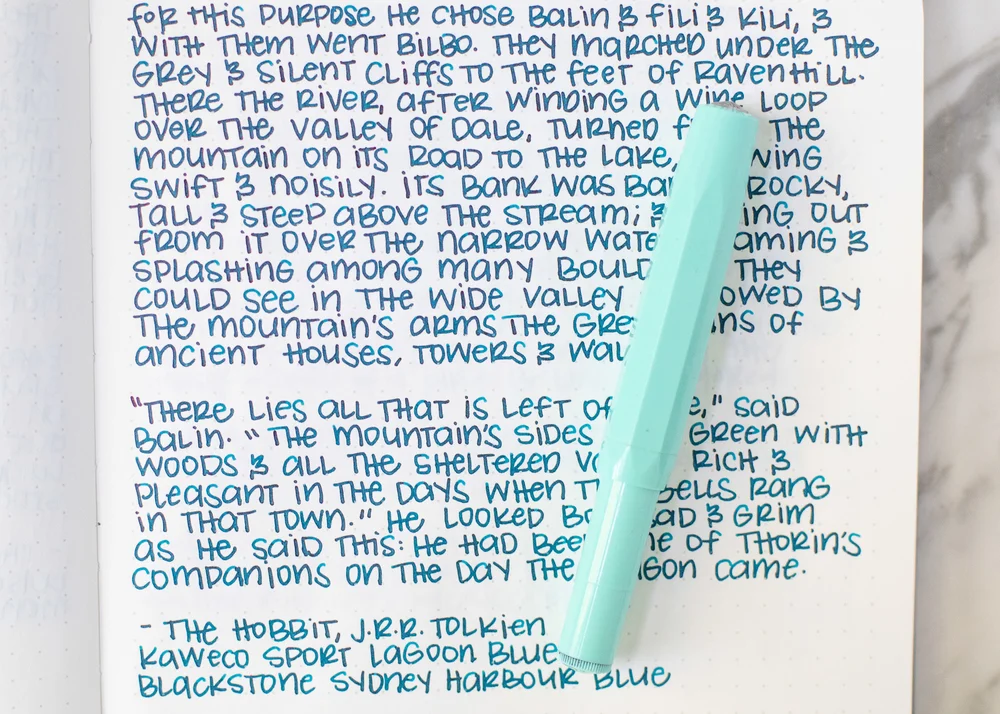 Ink Review #565: Blackstone Sydney Harbour Blue — Mountain of Ink