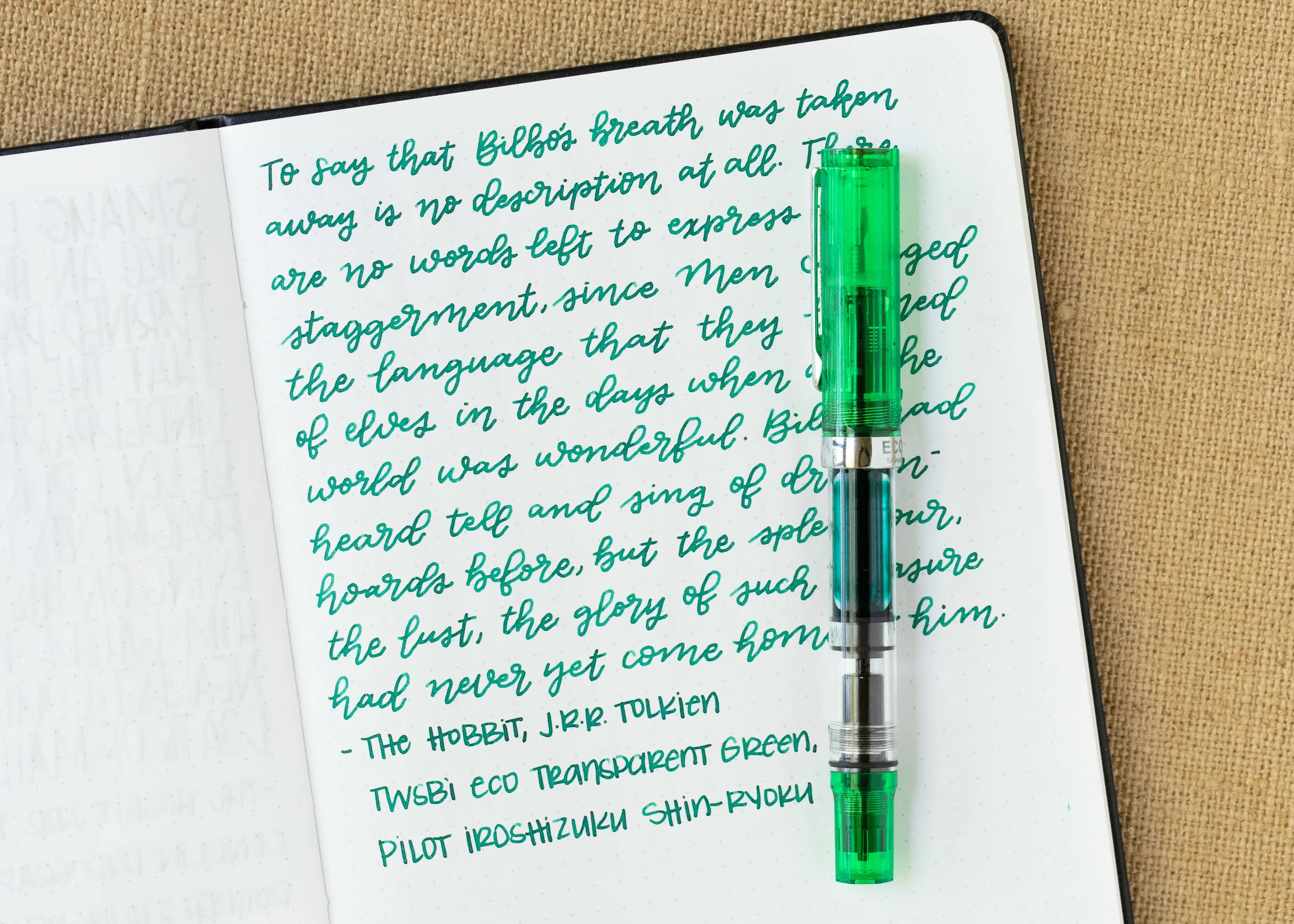 Ink Review #601: Pilot Iroshizuku Shin-ryoku — Mountain of Ink