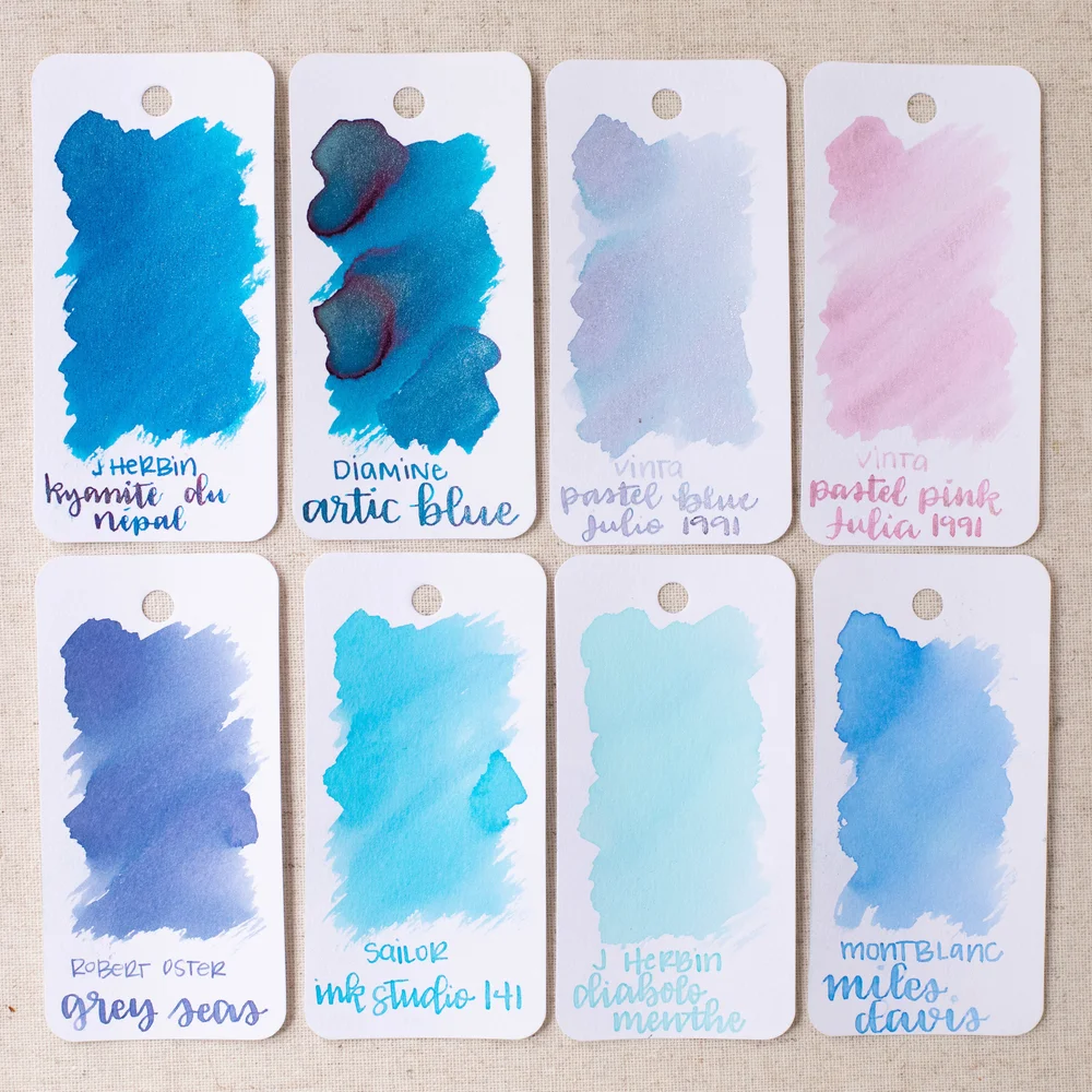 Ink Review #831: Vinta Pastel Blue Julio 1991 — Mountain of Ink