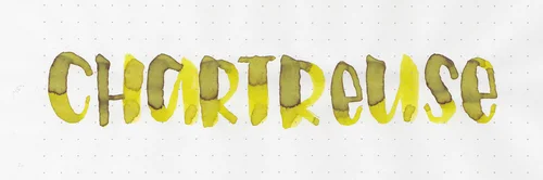 Ink Review #928: Robert Oster Chartreuse — Mountain of Ink