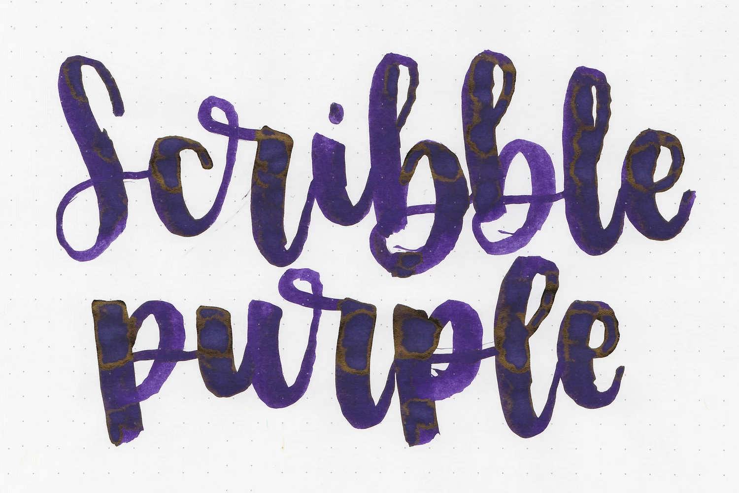 Ink Review #986: Diamine Scribble Purple — Mountain of Ink