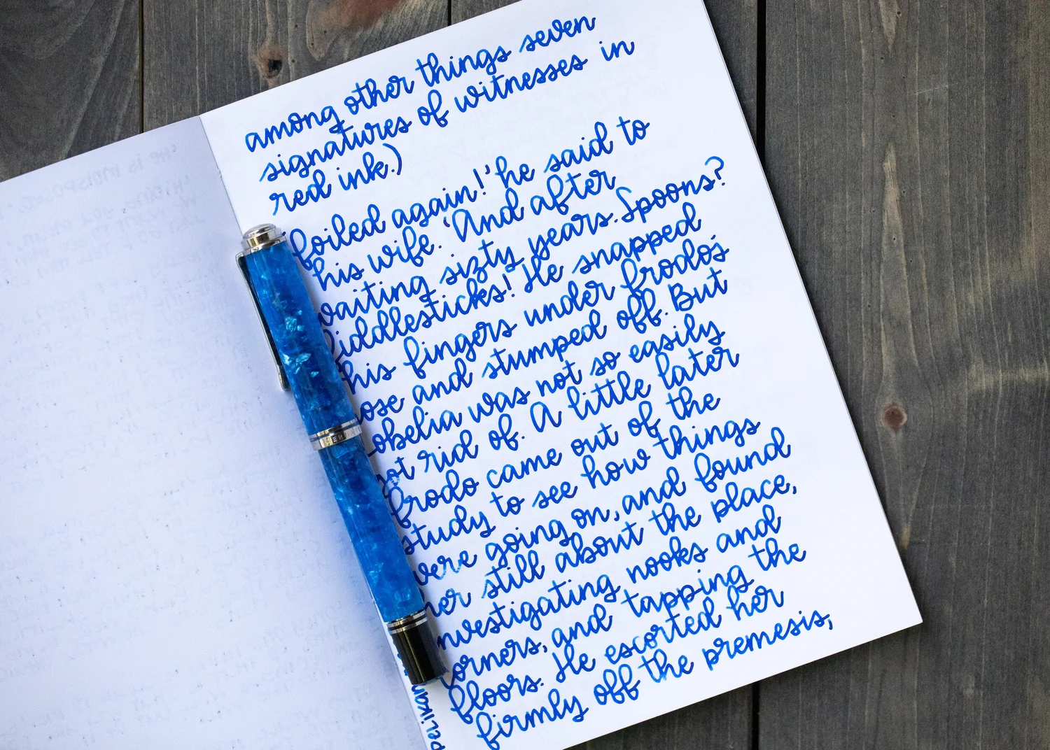 Ink Review #1079: Diamine Blue Velvet — Mountain of Ink