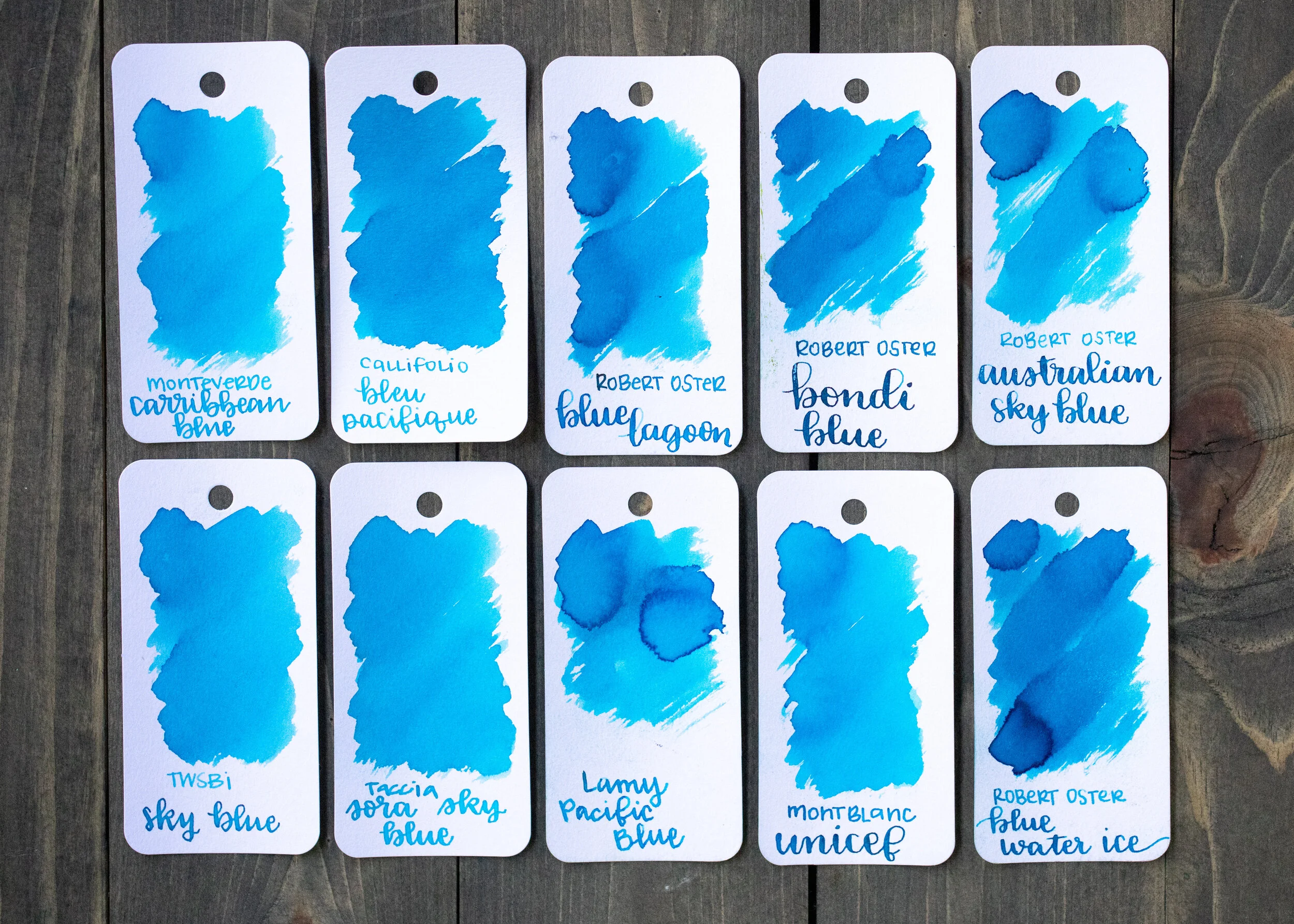 Ink Review #1082: Callifolio Bleu Pacifique — Mountain of Ink