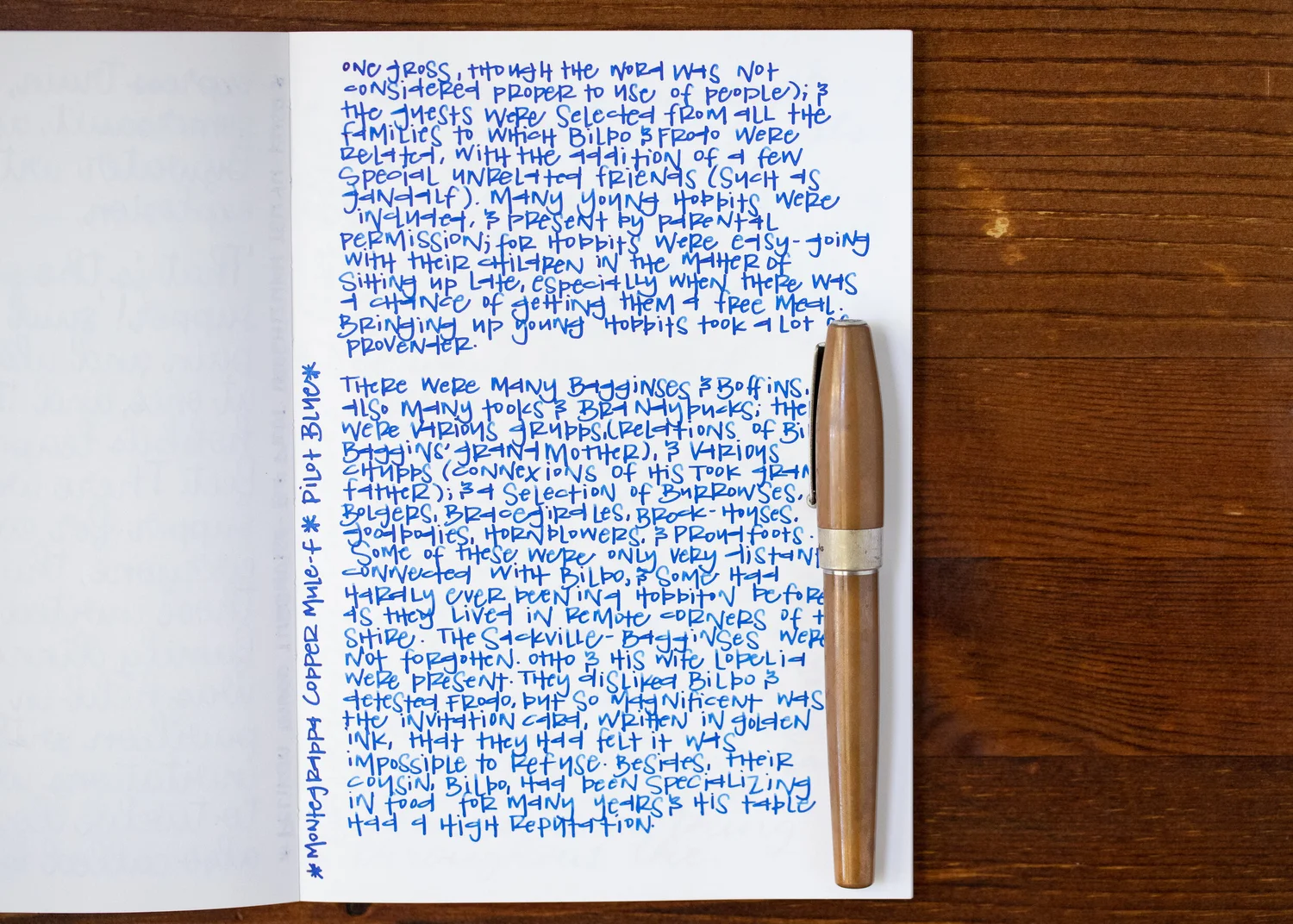Ink Review #1092: Pilot Blue — Mountain of Ink