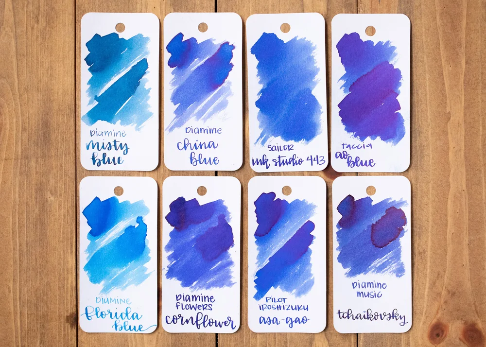 Ink Review #1113: Diamine China Blue — Mountain of Ink