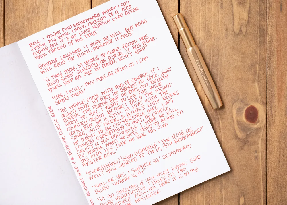 Ink Review #1116: Diamine Classic Red — Mountain of Ink