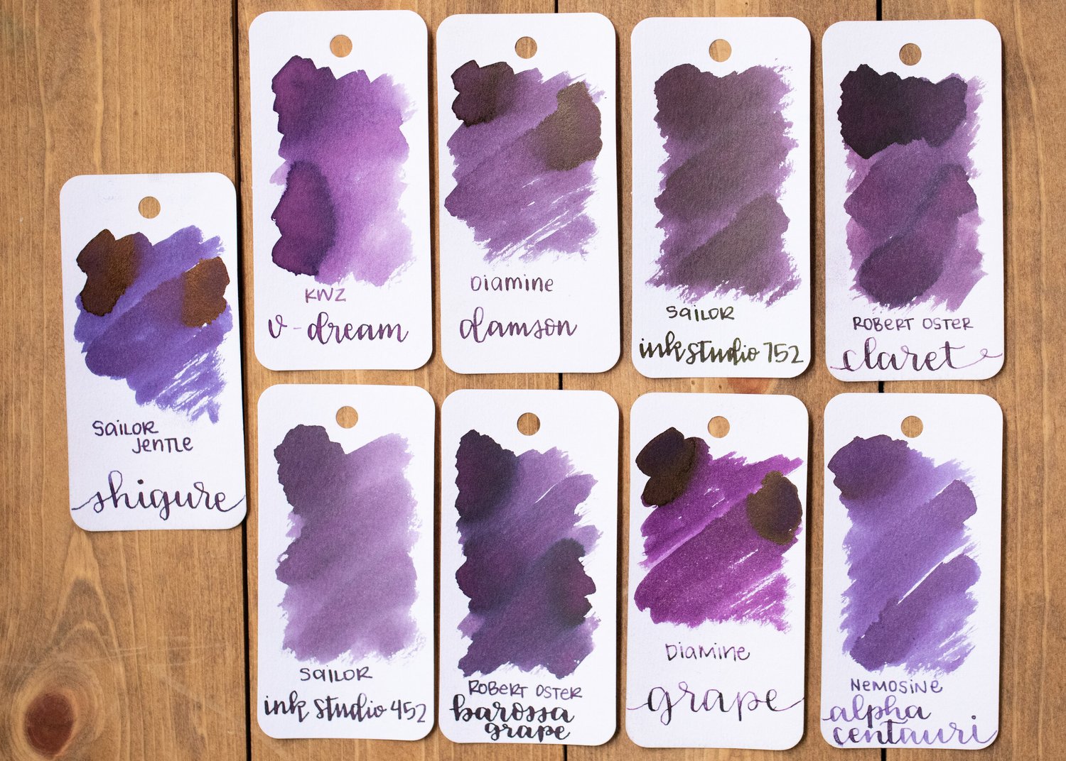 Ink Review #1119: Diamine Damson — Mountain of Ink