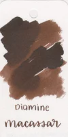 Ink Review #1145: Diamine Macassar — Mountain of Ink