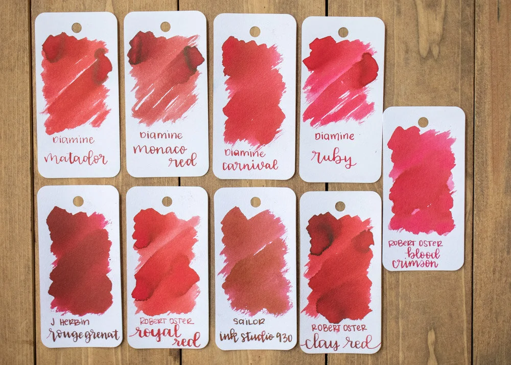 Ink Review #1168: Diamine Monaco Red — Mountain of Ink