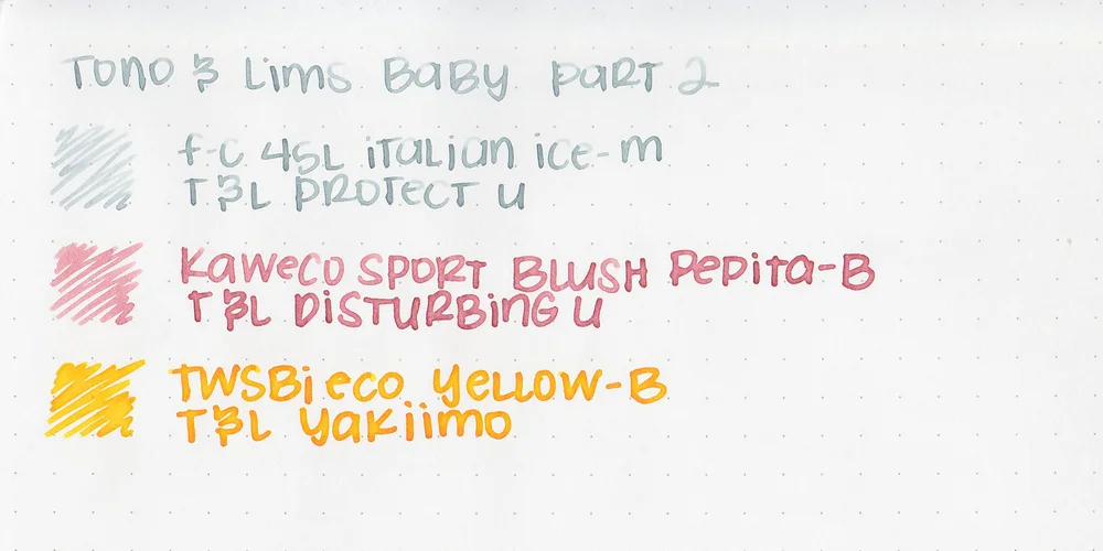 Tono & Lims Baby Color Inks Part 2 — Mountain of Ink