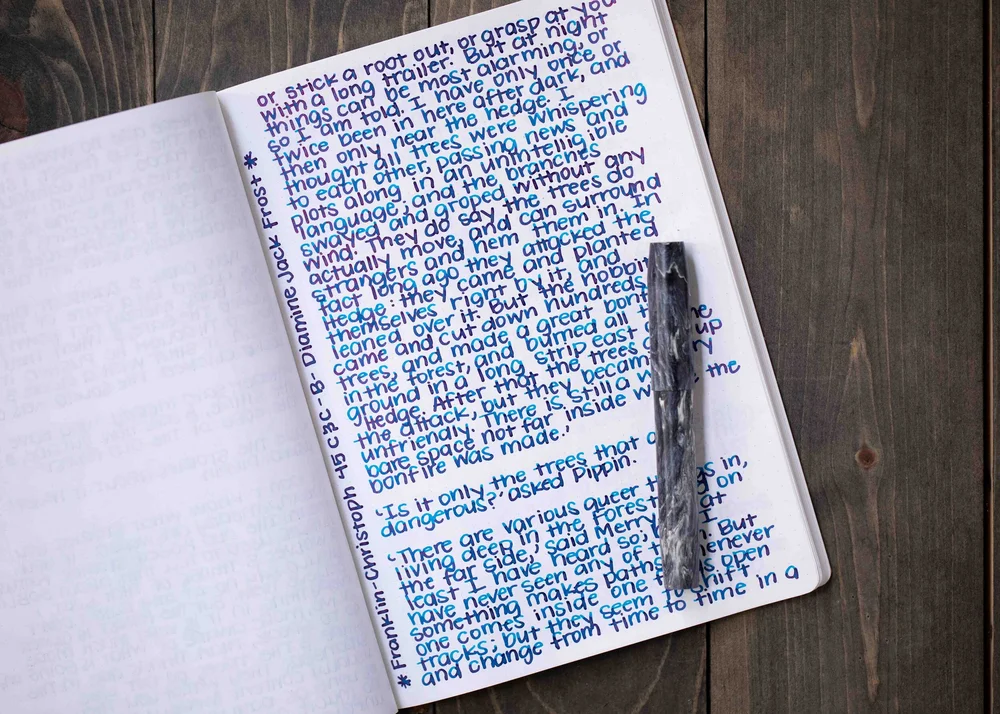 Ink Review #915 Redux: Diamine Jack Frost — Mountain of Ink