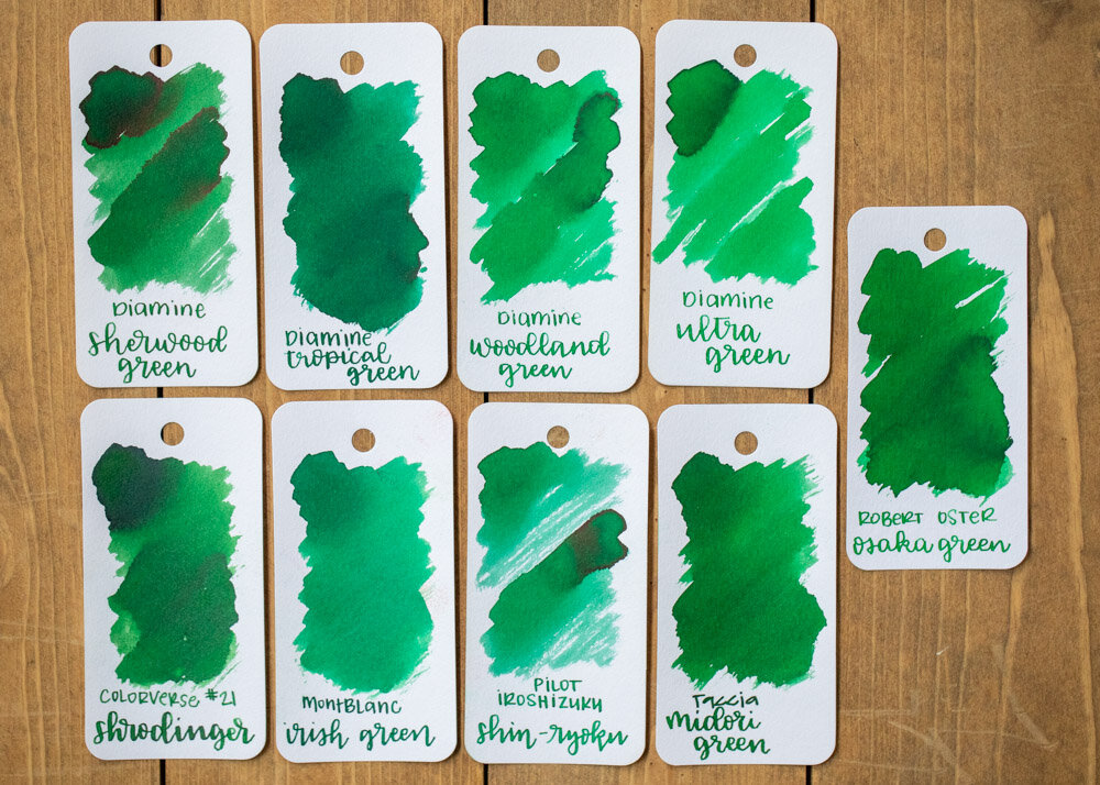 Ink Review #1249: Diamine Ultra Green — Mountain of Ink