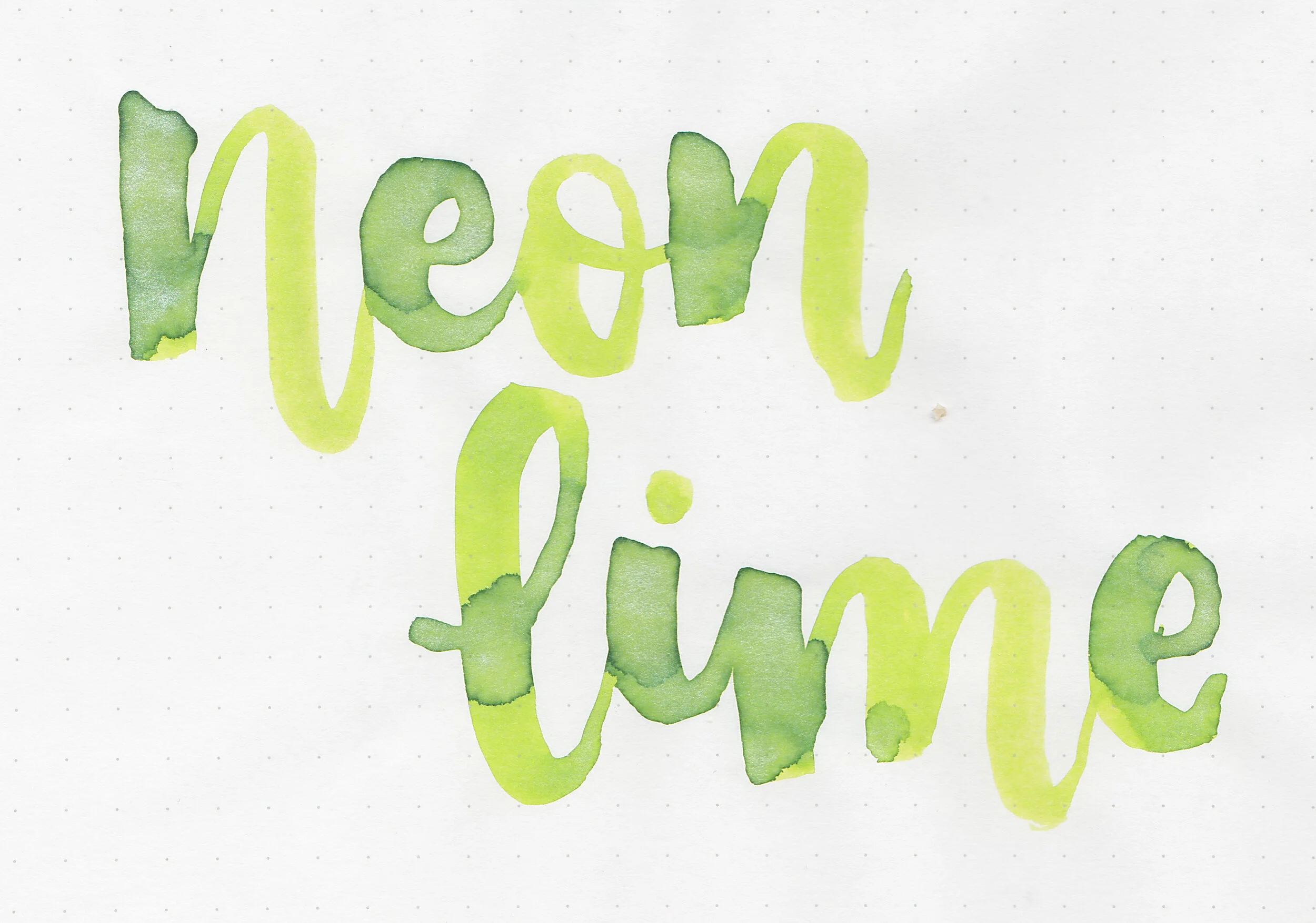 Ink Review #1326: Diamine Neon Lime — Mountain of Ink