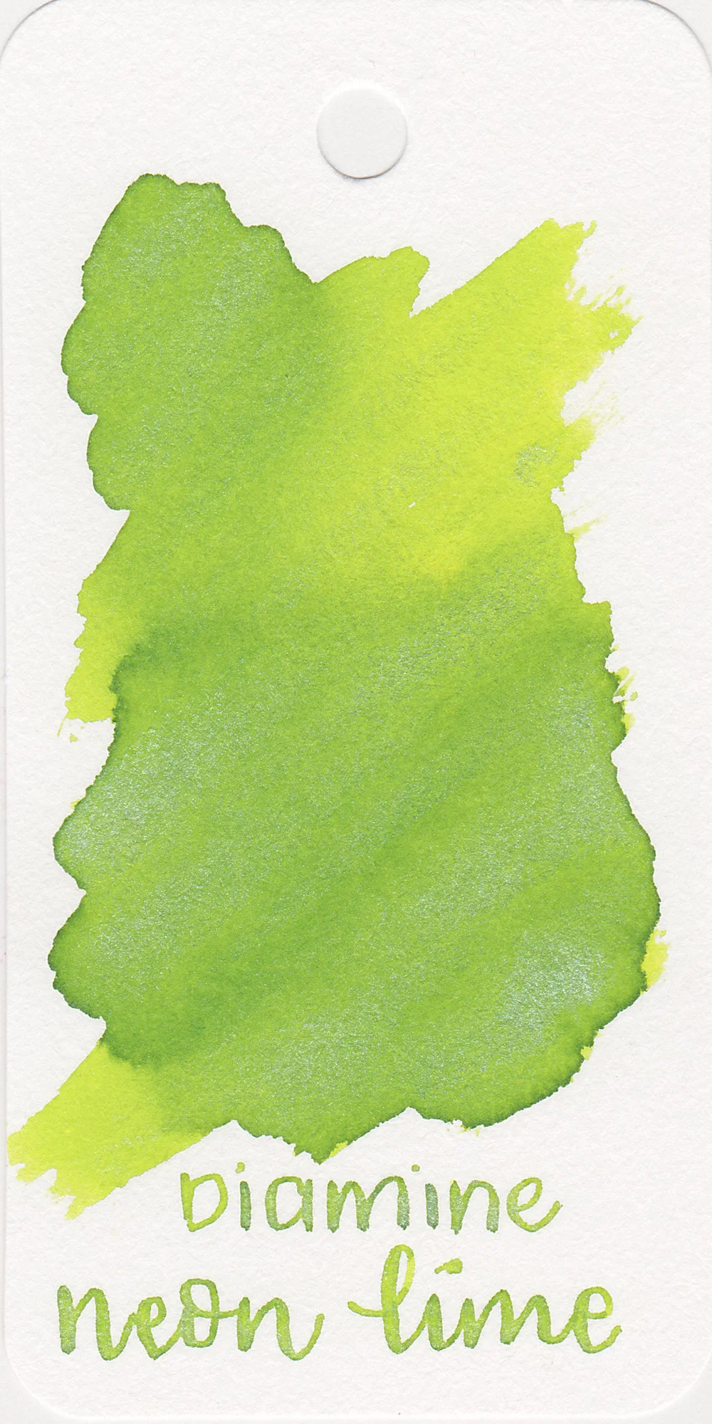 Ink Review #1326: Diamine Neon Lime — Mountain of Ink