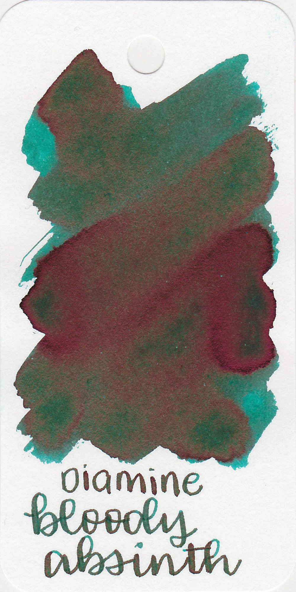 Ink Review #1394: Diamine Bloody Absinth — Mountain of Ink