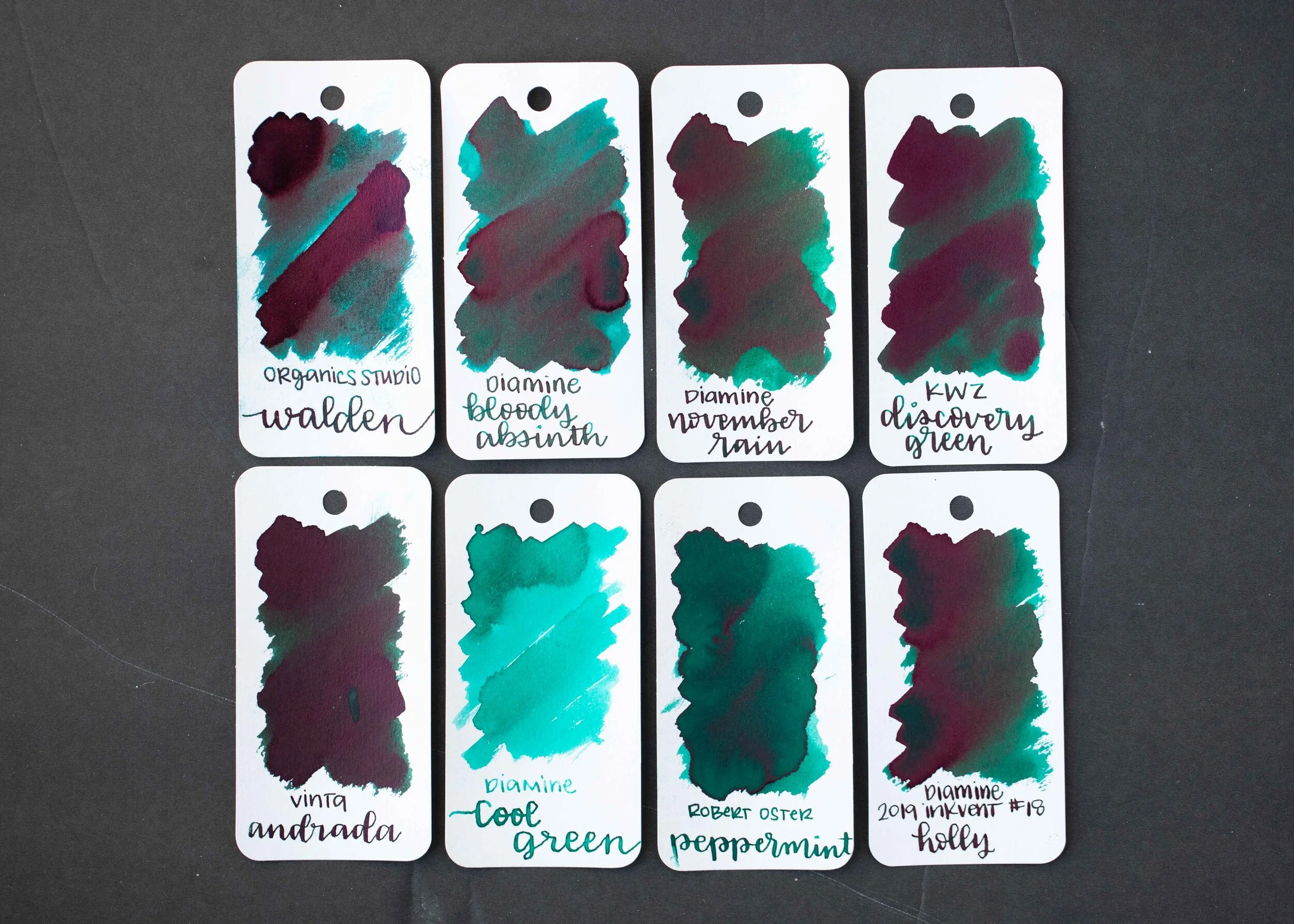 Ink Review #1394: Diamine Bloody Absinth — Mountain of Ink