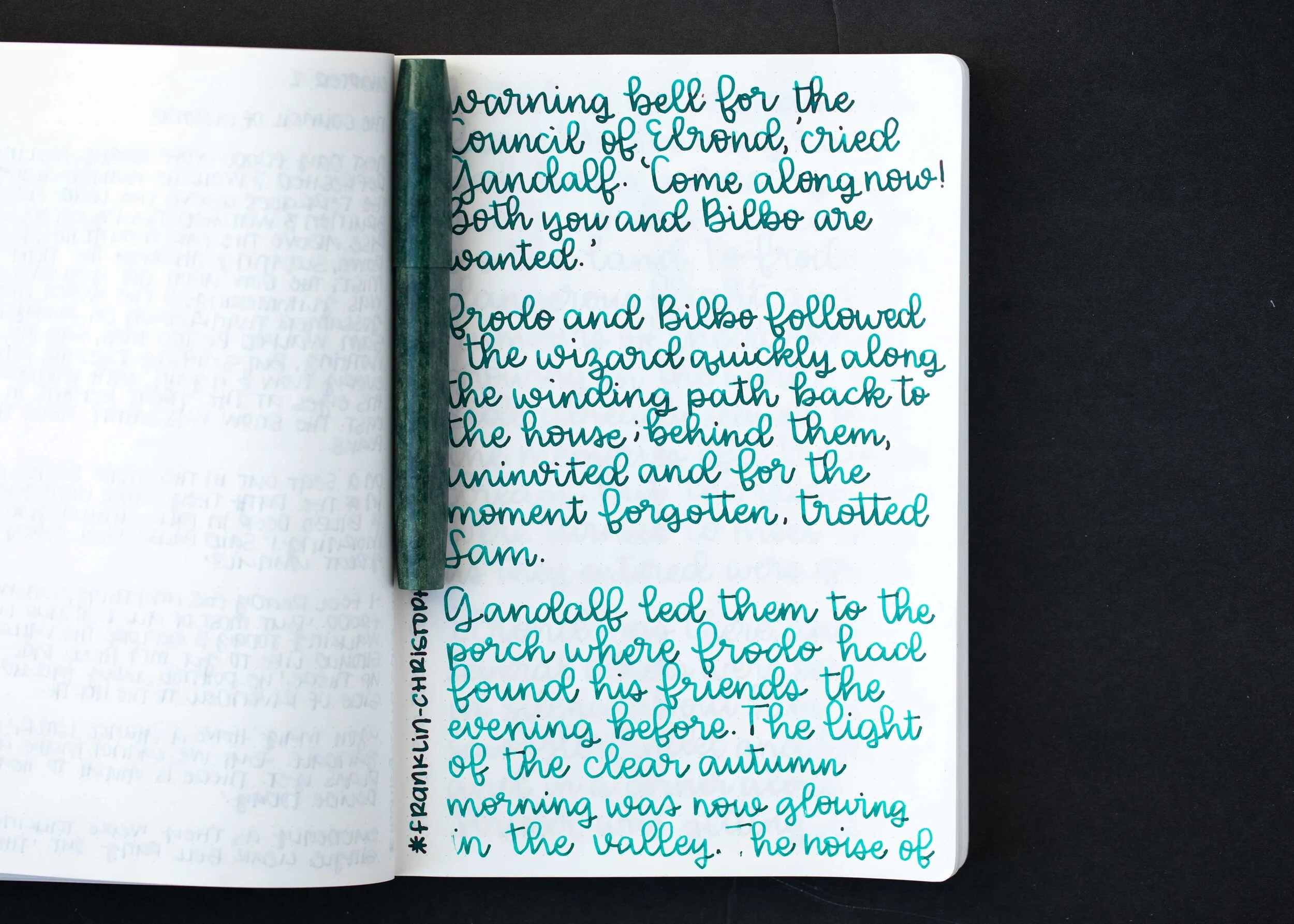 Ink Review #1394: Diamine Bloody Absinth — Mountain of Ink