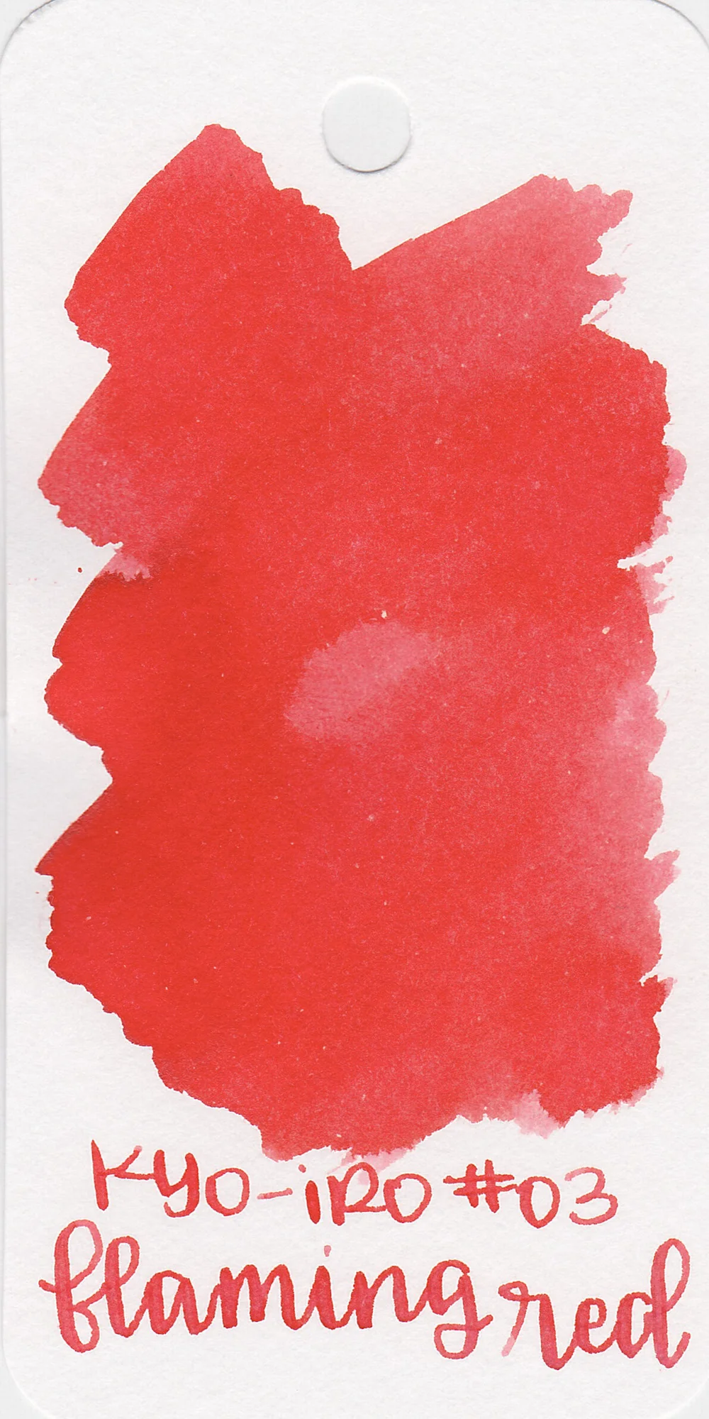 Ink Review #1407: Kyo-iro 03 Fushimi's Flaming Red — Mountain of Ink