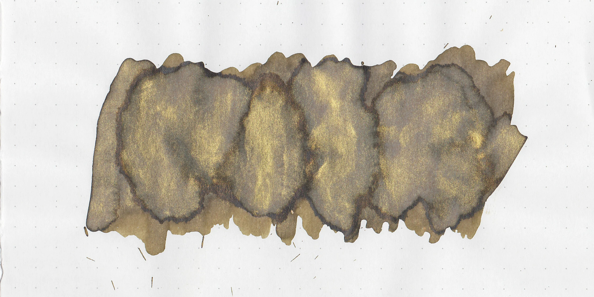 Ink Review #1408: Robert Oster Grun Gilt — Mountain of Ink