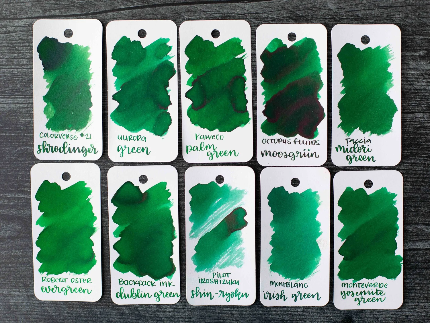 Ink Review #1430: Aurora Green — Mountain of Ink